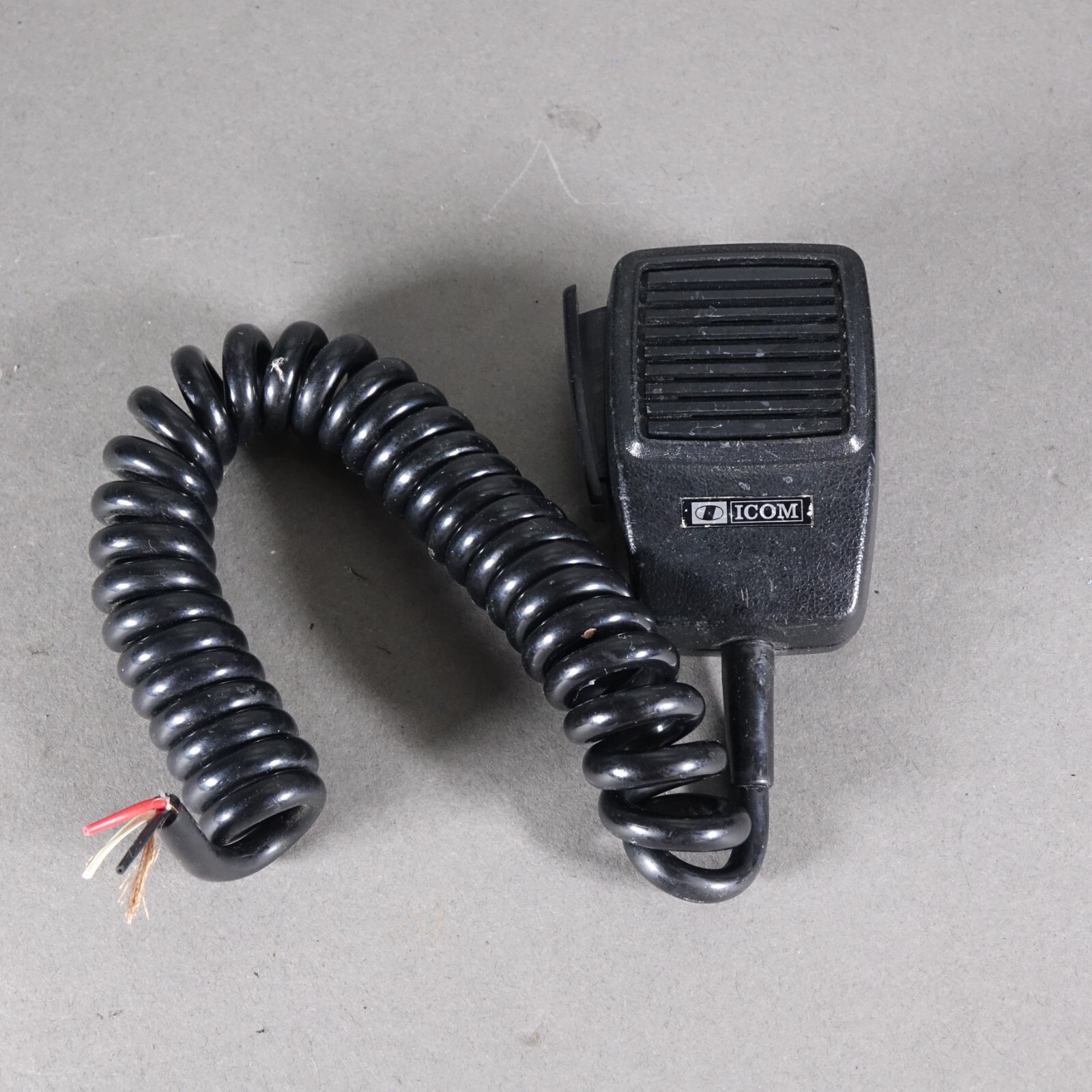 Vintage ICOM CB Radio Handheld Microphone Bare Wires - Untested | eBay