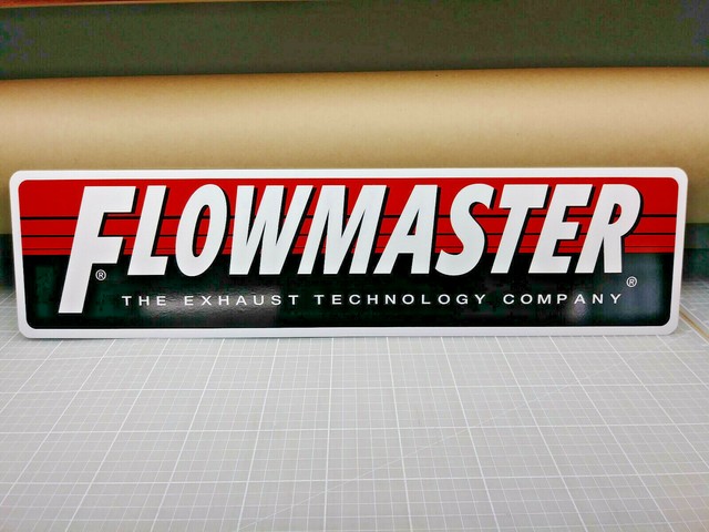FLOWMASTER Logo Aluminum sign 6" x 24" | eBay