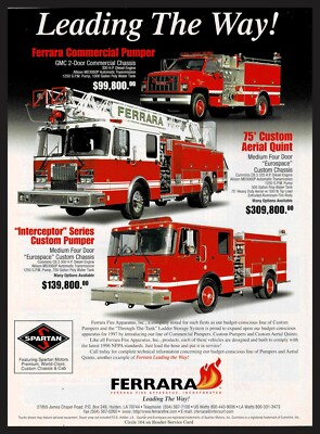 1997 FERRARA Pumper, Aerial Quin, Classic Pumper Fire Truck ...