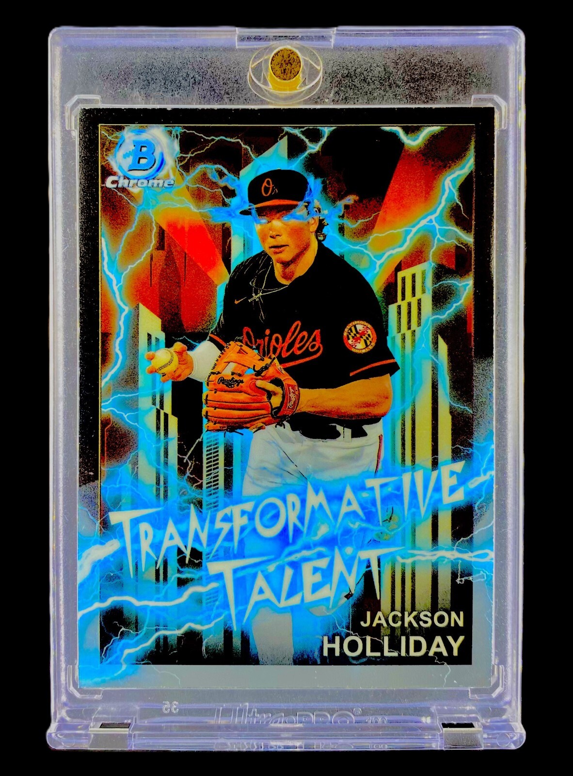 JACKSON HOLLIDAY ROOKIE SP Insert Rare Topps Bowman Chrome Non Auto ...