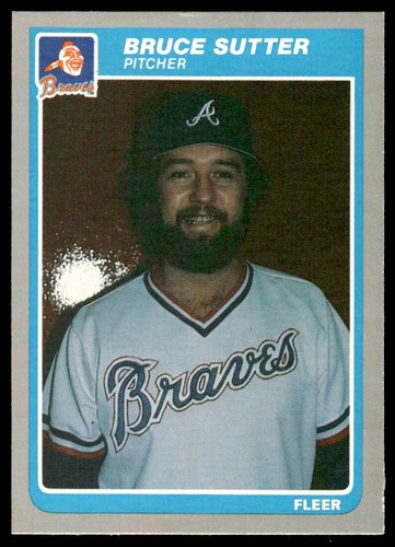 1985 Fleer Update Bruce Sutter Atlanta Braves #U-114 | eBay