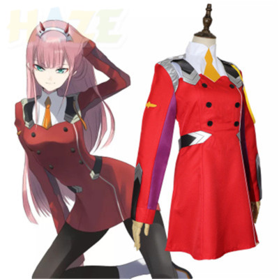 DARLING in the FRANXX 02 ZERO TWO Outfit Uniform Cosplay Costume ...