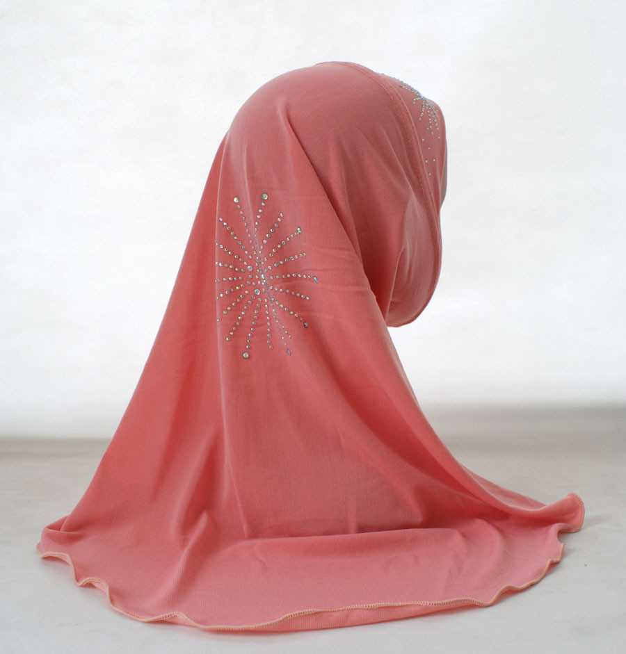 2-6Y Muslim Kids Girls All Cover Hijab Scarf Islamic Ramadan Headwear ...