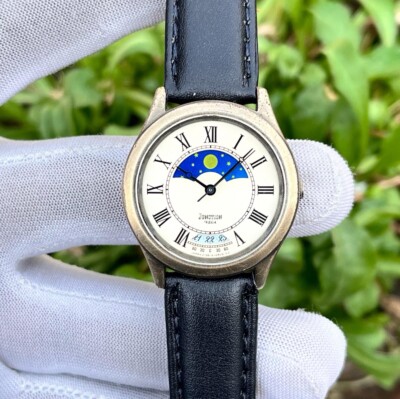 Vintage Citizen Vega Junction Sun & Moon Japan Unisex Quartz Watch 2198 ...