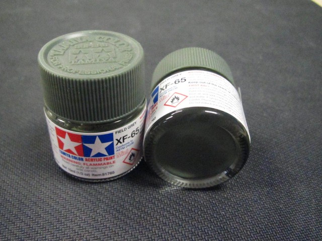 Tamiya "Mini" Acrylic model paint - XF-65 81765 Field Grey Gray (flat ...