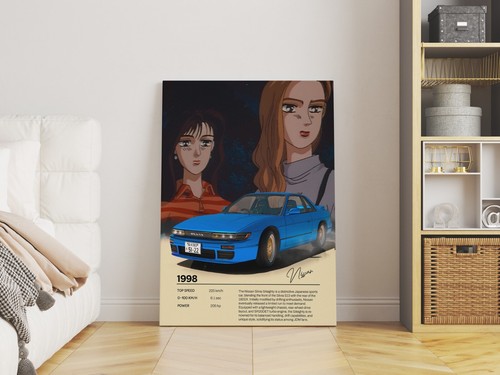 Initial D Collection: Iconic Characters & Cars - A1/A2/A3/A4 Canvas ...