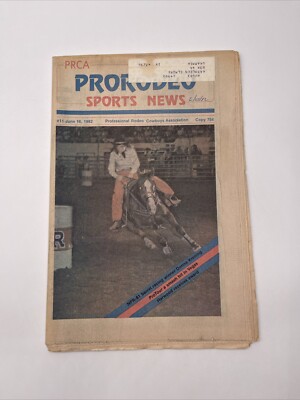 PRCA Prorodeo Sports News Publication June 16, 1982 - Donna Krening | eBay