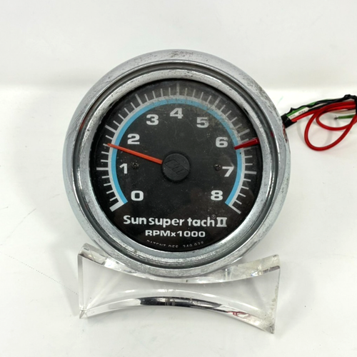 Vintage Sun Super Tach II Blue Line Tachometer | 8,000 RPM | Untested ...