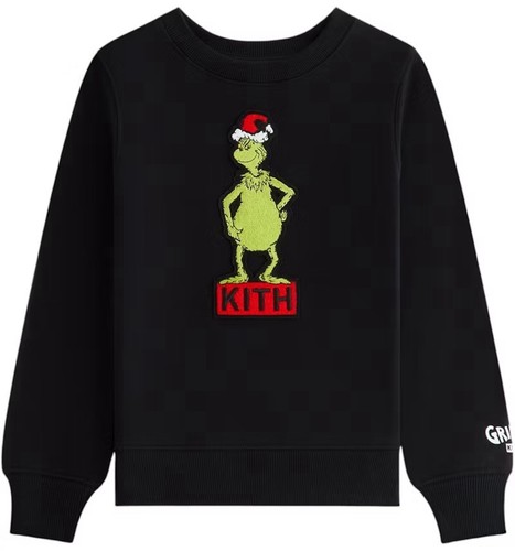 Kith x The Grinch Kids Classic Standing Logo Crewneck NWT XS | eBay