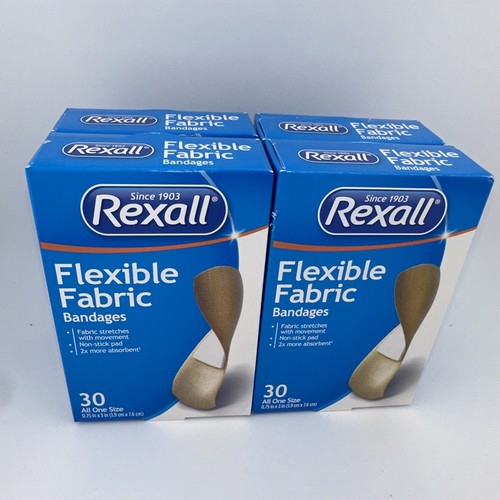4 Pack- Rexall Flexible Fabric Bandages 30 Count | eBay