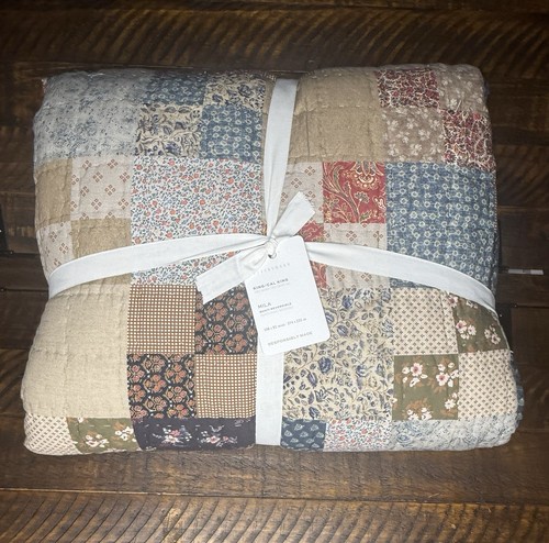 Pottery Barn Mila Reversible King Patchwork Quilt BRAND NEW! | eBay