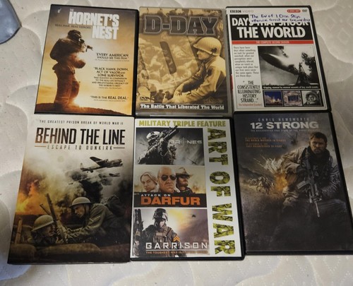 Lot of 6 Military DVDs - 12 Strong D Day Behind the Line | eBay