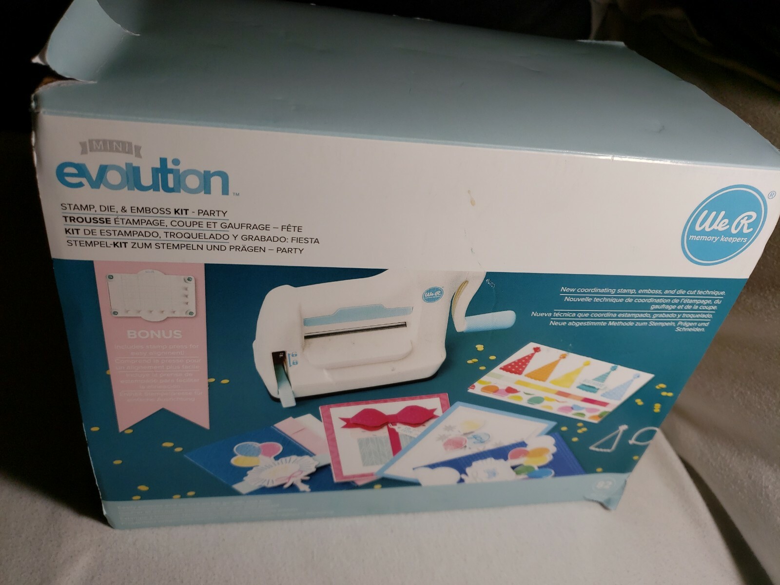 We R Memory Keepers Mini Evolution Stamp Die & Emboss Party Kit 82pc ...