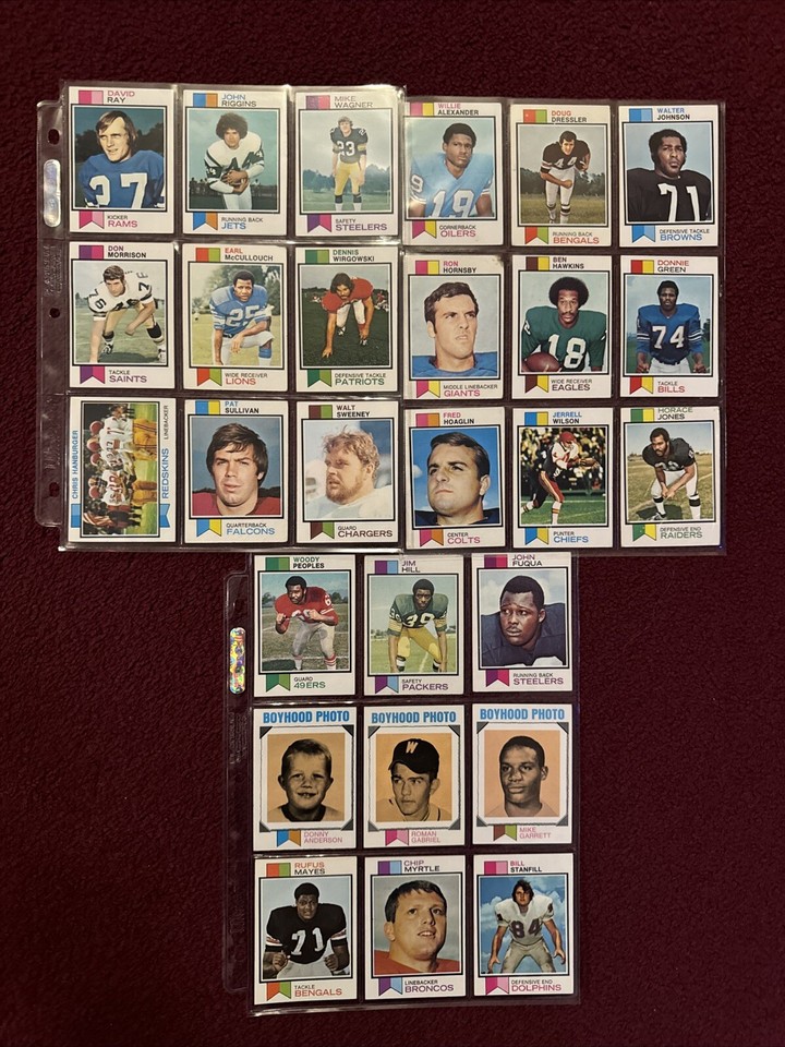 1973 Topps Football Complete Set 1-528 + 26 Checklists Franco Harris RC ...