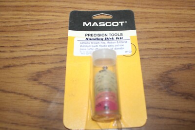 MASCOT PRECISION TOOLS jewelers series #H1025 1025 sanding disk kit 7/8 ...
