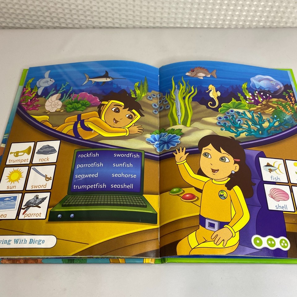Go Diego Go! Underwater Mystery Leap Reader Tag Book Hardcover ...