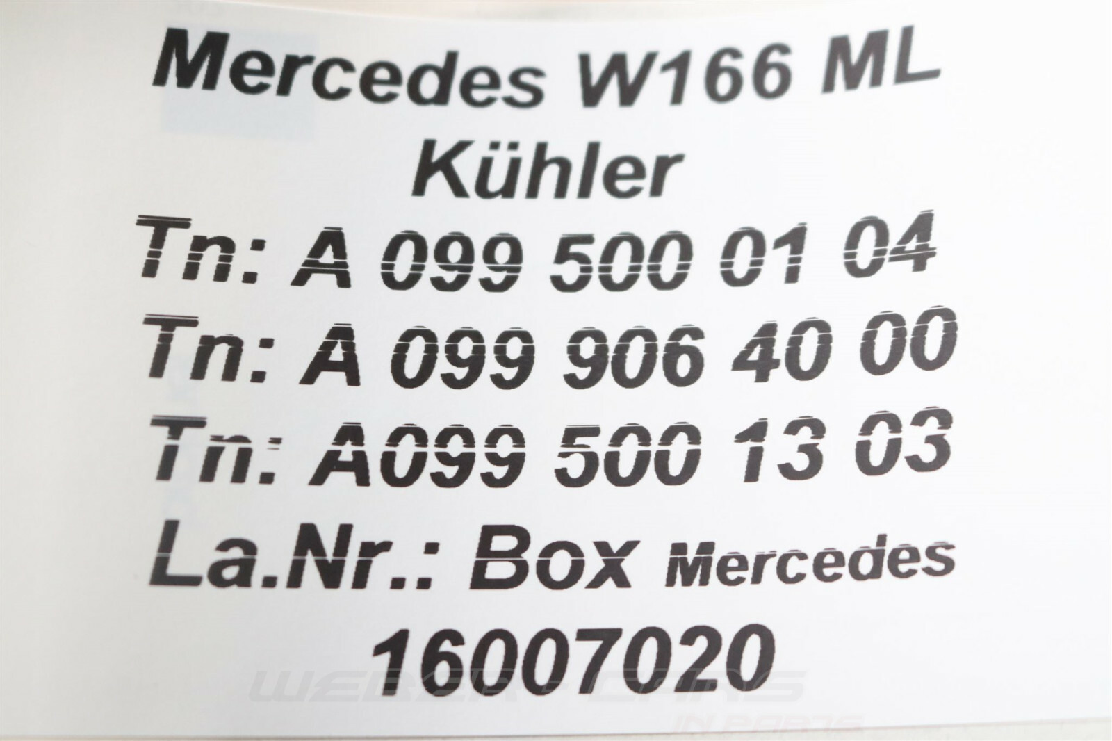MB Mercedes W166 ML Gl 350 CDI Cooling Fan Package Radiator 850W Fan ...