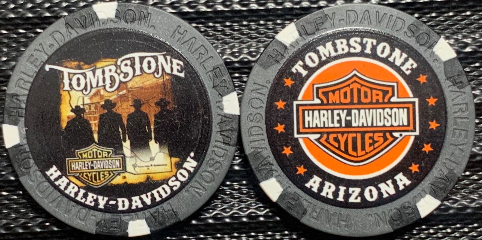 Tombstone Harley-Davidson® in Tombstone, AZ Collectible Poker Chip Gray ...