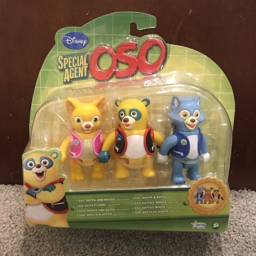 4 Special Agent Oso Dotty and Wolfie Poseable Figures Toy Disney Four ...