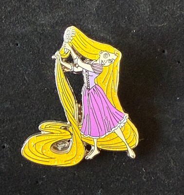 Disney Tangled Rapunzel Brushing Hair Sparkle Pin (N7:80608) | eBay