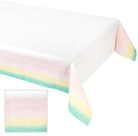 UK Talking Tables We Heart Pastels Paper Table Cover Multi Colour 180 X ...