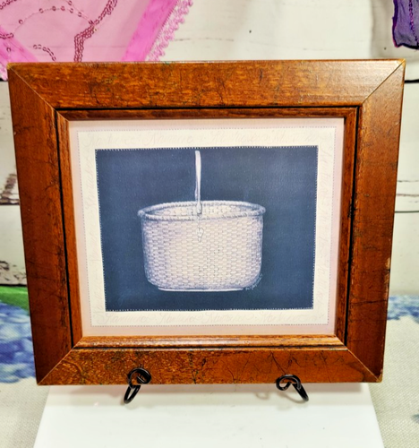 Framed Folk Art in Rustic 9.5" x 8.5" Wood Frame By Mary Beth Baxter | eBay