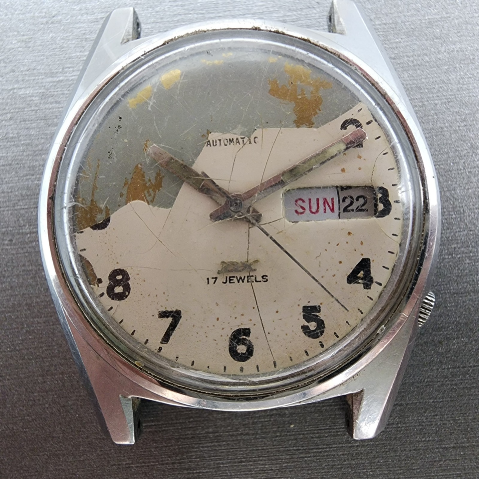 Seiko DX MACV-SOG Watch Men 36mm White Dial Silver Tone Daydate 6106 ...
