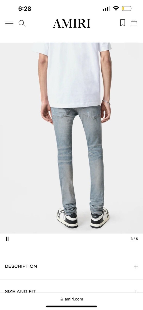 Amiri Stack Jeans in Clay Indigo - Size 32 | eBay Amiri Stack Jeans in Clay Indigo - Size 32 | eBay