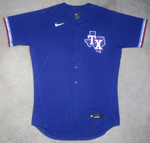 NWOT Sz 44 Texas Rangers Blue Authentic Vapor Premier Elite Nike ...