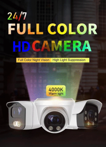 5MP Full HD 24hr full color night vision Hybrid TVI AHD Security camera ...
