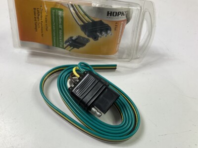 Hopkins 48215 Trailer Connector Wiring Kit - 4-Wire Flat, 48" & 60 ...