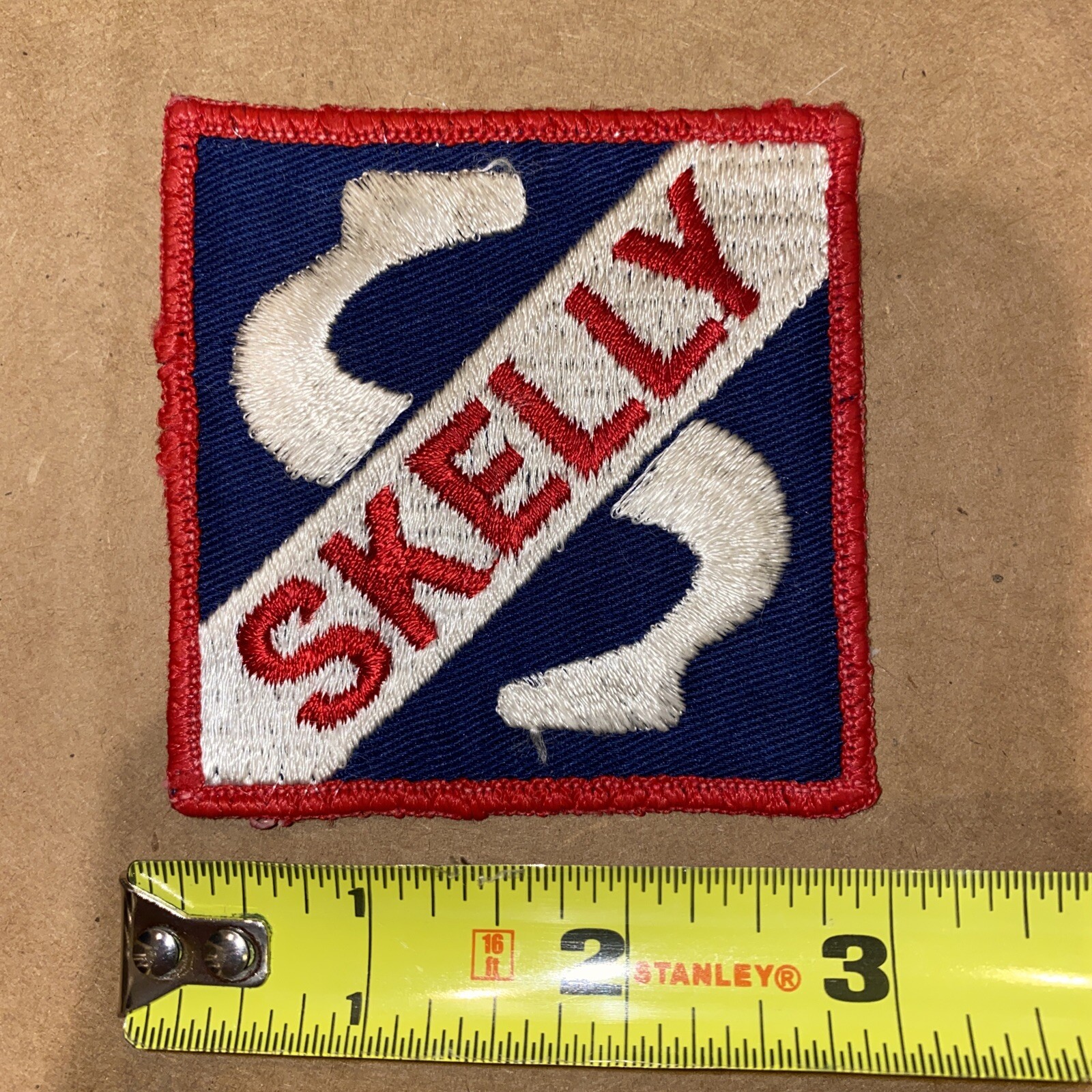 Vintage SKELLY GAS OIL PATCH ORIGINAL GAS STATION UNIFORM NEW 3” X 3 ...