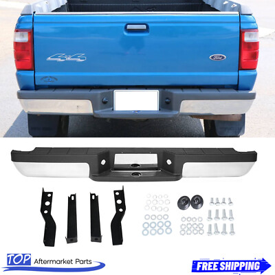 Chrome Rear Step Bumper Assembly For 1993-2011 Ford Ranger Styleside ...
