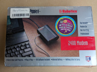 USRobotics WorldPort 2400 Portable Modem Vintage *** NEW SEALED *** | eBay