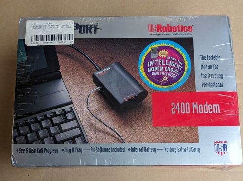 USRobotics WorldPort 2400 Portable Modem Vintage *** NEW SEALED *** | eBay