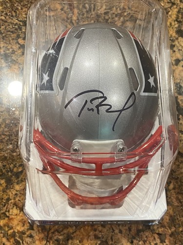 Tom Brady signed mini helmet TRISTAR | eBay