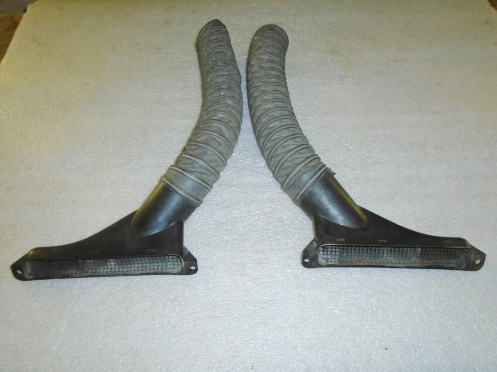 CORRECT ORIGINAL DEFROSTER OUTLET DUCTS w/ SCREENS & HOSES 67 FORD ...