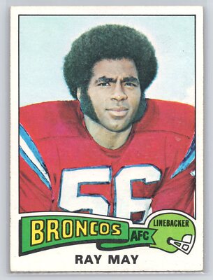 1975 Topps #383 Ray May - Broncos - ExMt+ | eBay