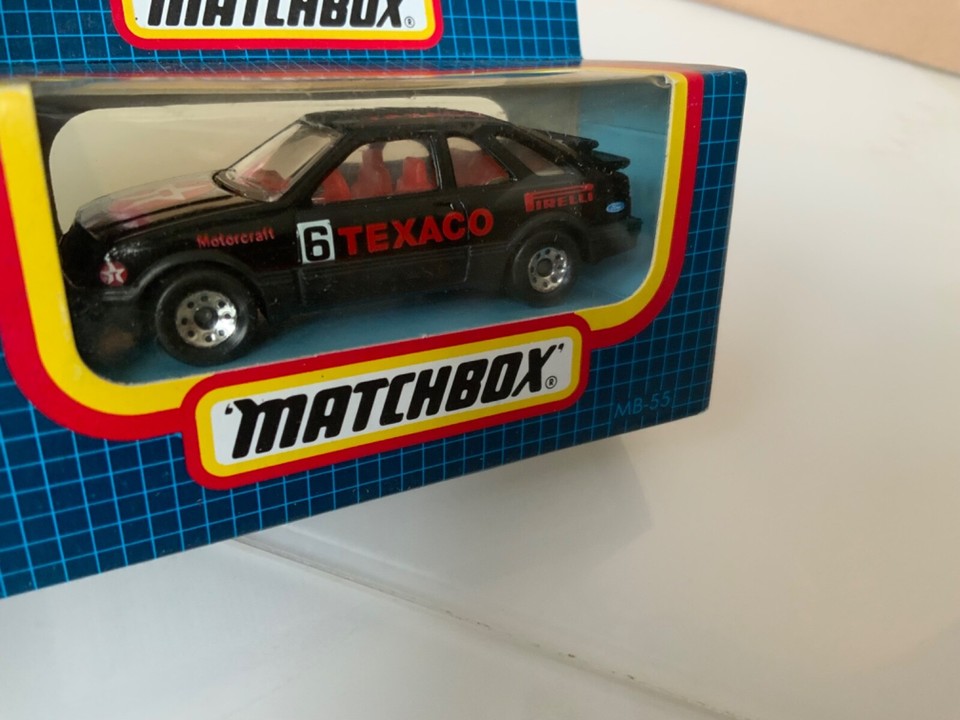 Vintage Matchbox 1989 FORD SIERRA XR4i Rally Car Texaco (Black] SEALED ...