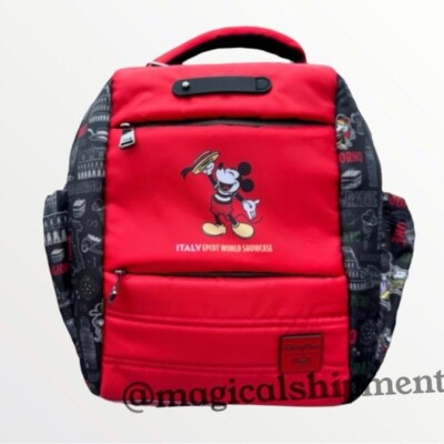 NWT!! Disney Parks x Lug EPCOT Italy World Showcase Mickey Backpack | eBay