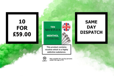 10 Ten Motives Menthol Cartomizer (4pk) Cartridge Refills Various ...