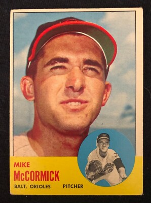 1963 Topps Baseball Card Mike McCormick #563 BV $15 VG-EX Range CF ...