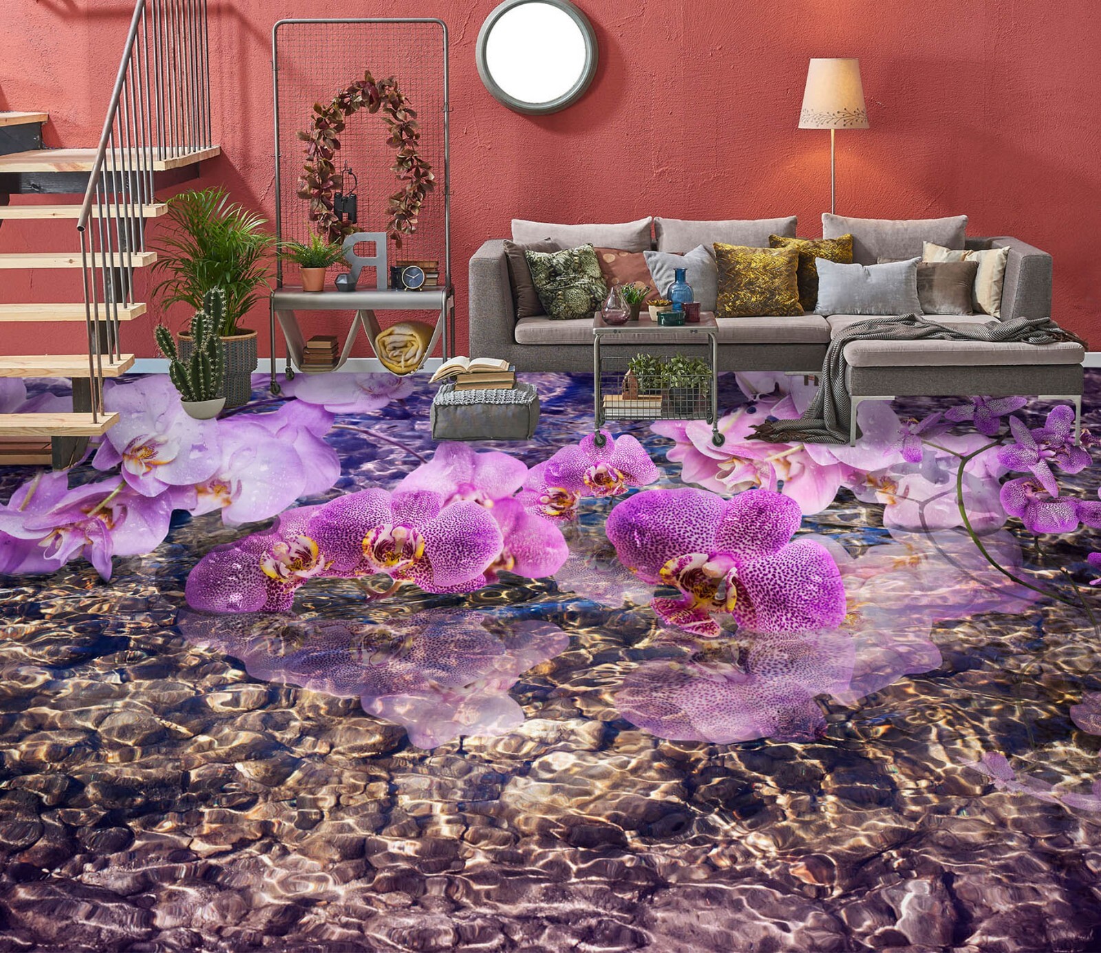 3D Phalaenopsis K2428 Floor WallPaper Murals Wallpaper Mural Print Luna ...