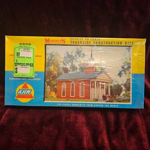 Vintage AHM HO Scale Model Church Building Kit, 5838 NOS Sealed in ...