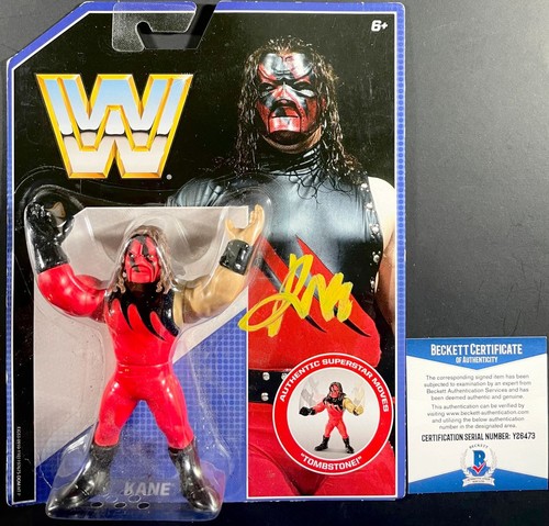 WWE Kane Signed Mattel Retro Series 2 Wrestling Figure Autograph ...