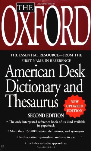 The Oxford American Desk Dictionary and Thesaurus 9780425180686| eBay