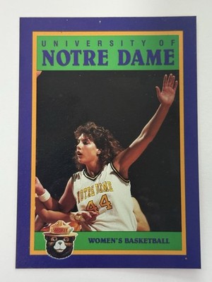 1988 Smokey the Bear University of Notre Dame Women's Basketball Card ...