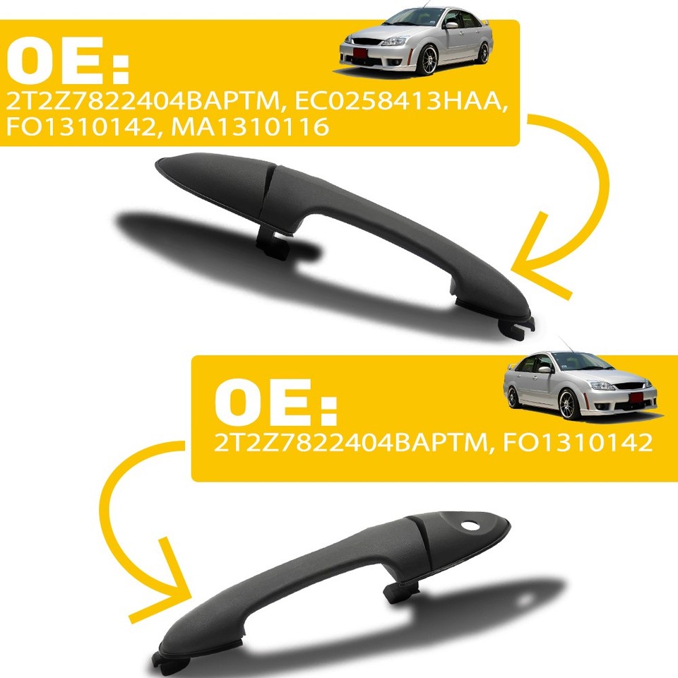 For 00-07 Tribute/Ford Focus Front Rear Side Door Pull Handle Exterior ...