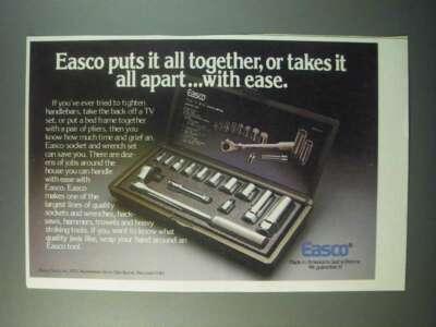1979 Easco Socket and Wrench Set Ad - Puts it All Together | eBay