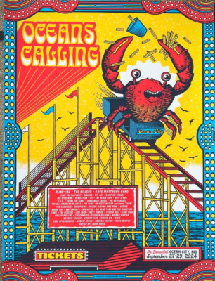Oceans Calling Poster 9/27-29/2024 Ocean City Md Signed & Numbered #60 ...